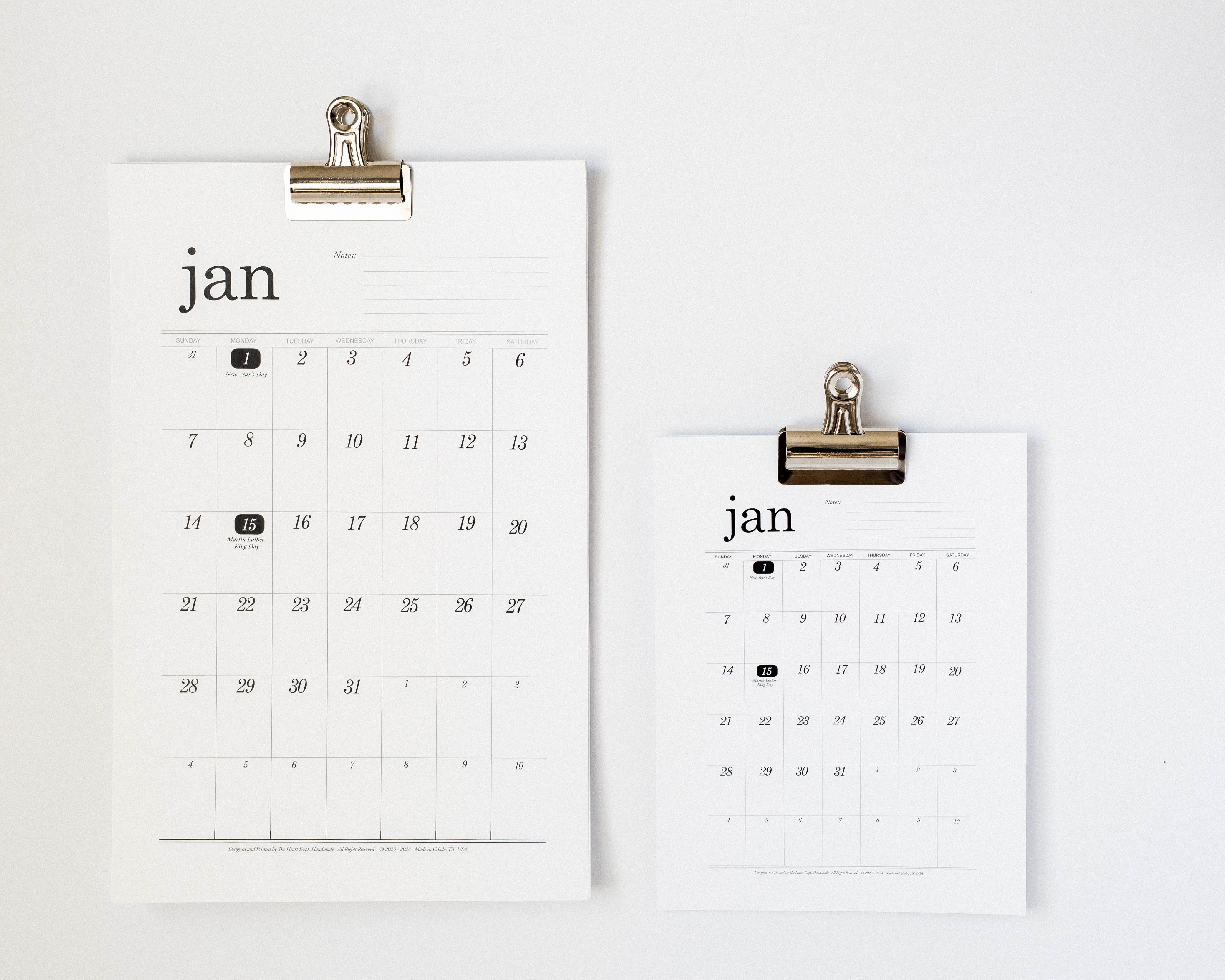 CALENDARS – Rise Paper Co.