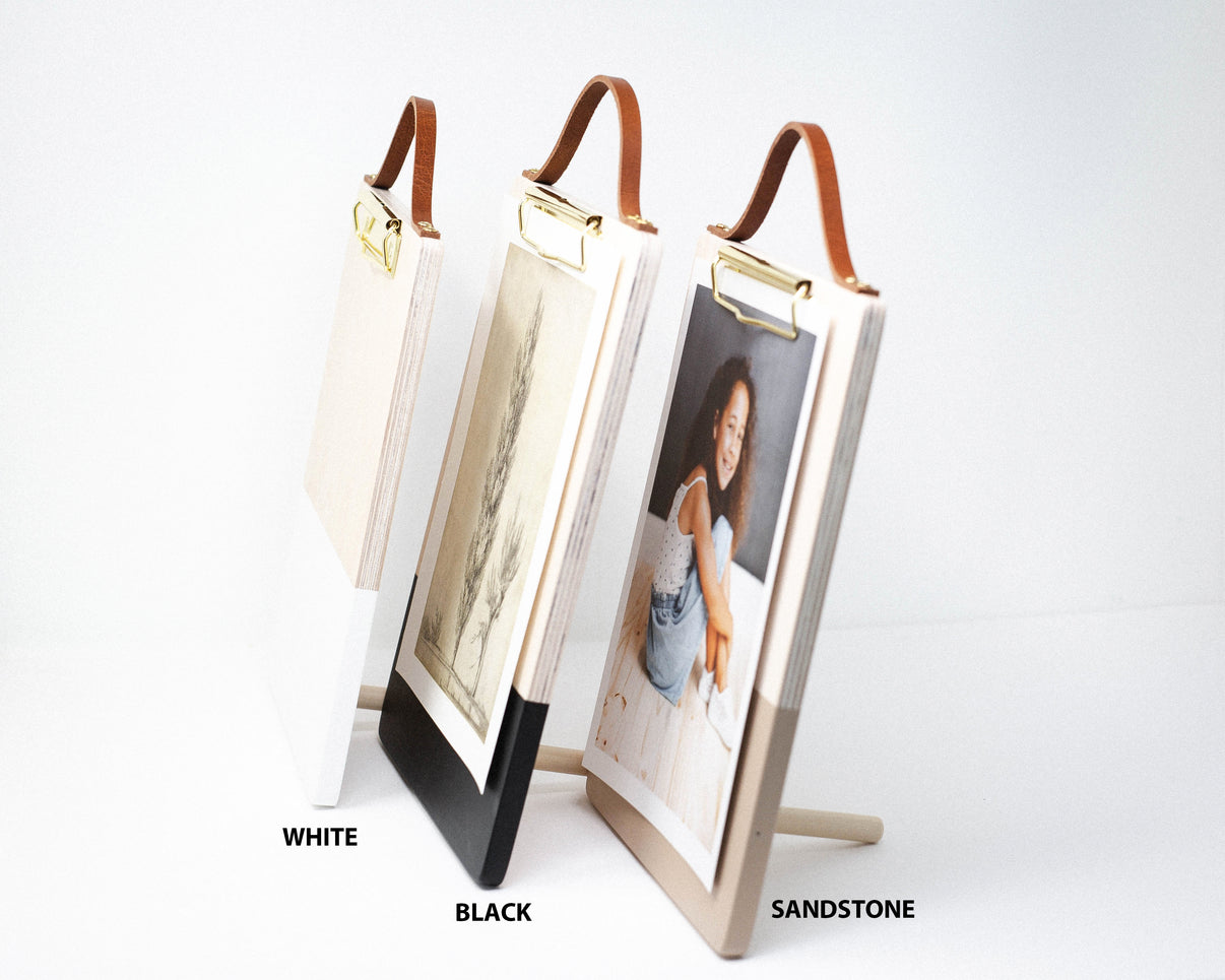 Standalone Handpainted Clipboard With Leather Strap – Rise Paper Co.